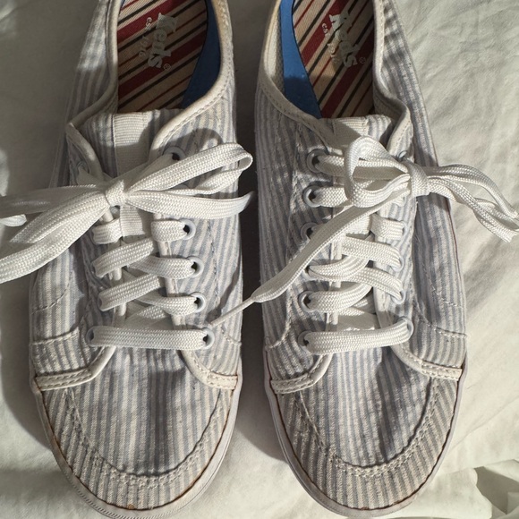 Keds | Shoes | Keds Classic White Striped Womens Slides Sneakers | Poshmark